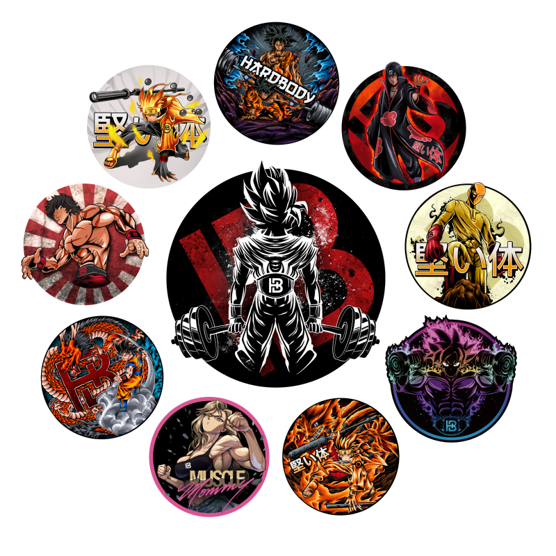 Hardbody Anime Sticker Pack