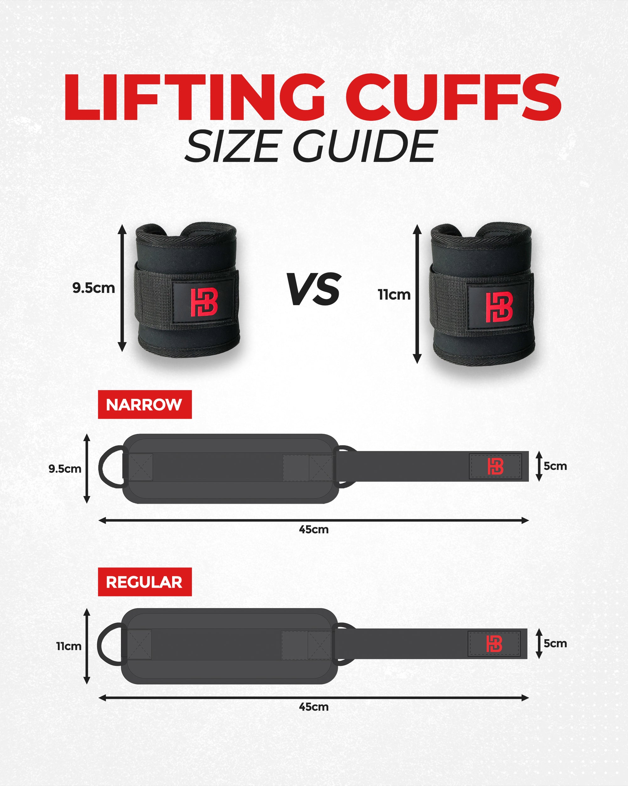 Black Neoprene Lifting Cuffs